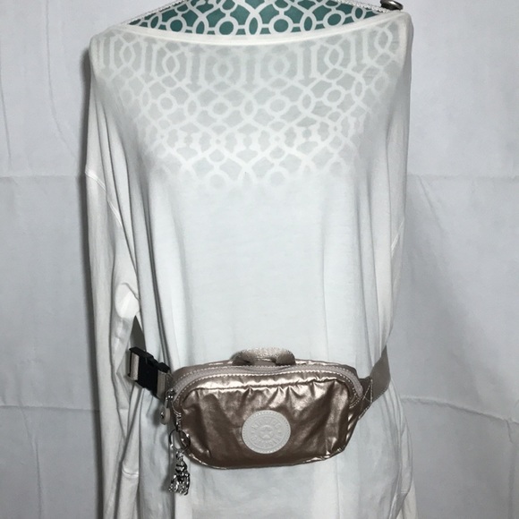 Kipling | Bags | Kipling Waist Fanny Pack Bag Alys Champagne Gold Color ...